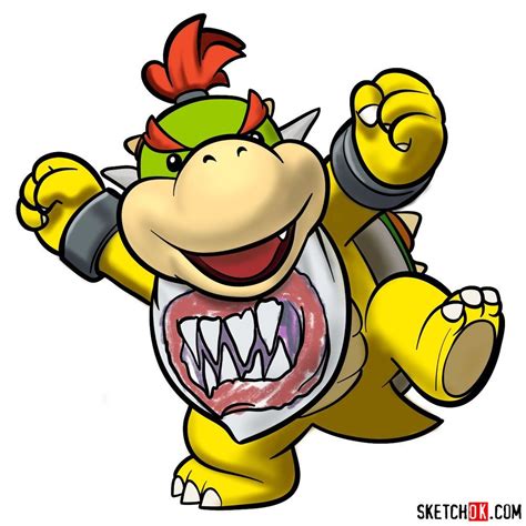 Super Mario Archives Sketchok Easy Drawing Guides Character Drawing