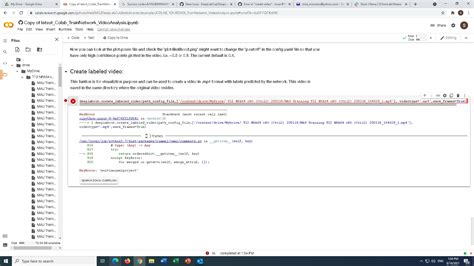 Colab Trainnetwork Videoanalysis Ipynb Create Labeled Video Issue Deeplabcut