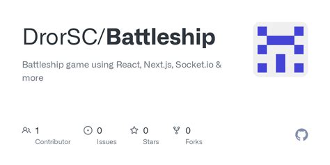 GitHub DrorSC Battleship Battleship Game Using React Next Js