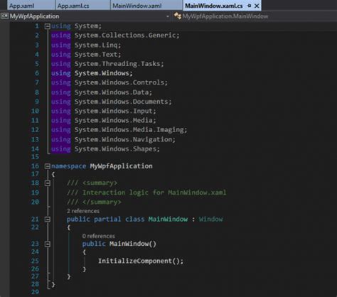 Creating A C Windows Presentation Foundation WPF Application In Visual Studio 2015 Jeremy