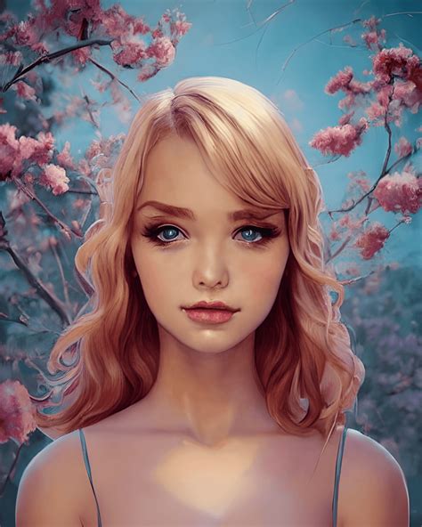 Beautiful Girl Comic Art Decor · Creative Fabrica