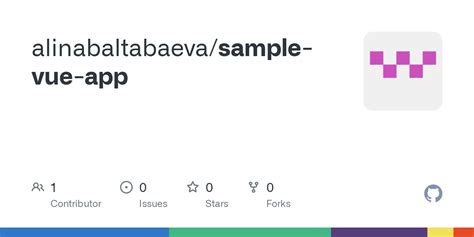 Github Alinabaltabaeva Sample Vue App