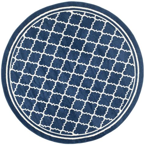 Safavieh Amherst Blanche Navy Beige 7 Ft X 7 Ft Indooroutdoor