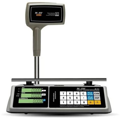 Торговые настольные весы M-ER 328 ACPX-6.1 "TOUCH-M" LCD RS232 и USB ...