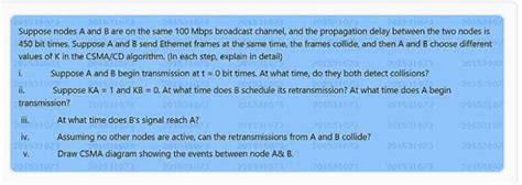 Solved Suppose Nodes A And B Are On The Same Mbps Chegg