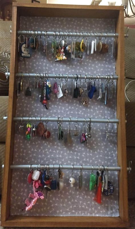 Diy Keychain Display Tutorial Keychain Display Diy Keychain Craft
