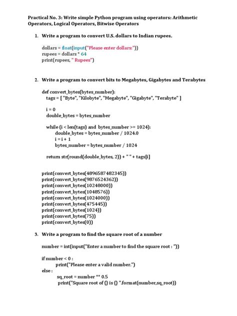 Pwp Practical No 3 Pdf Area Byte