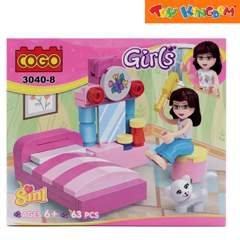 Cogo Girls Bedroom Building Blocks Lazada Ph
