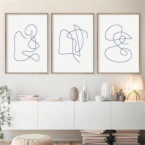 Scribble Flower Art Etsy
