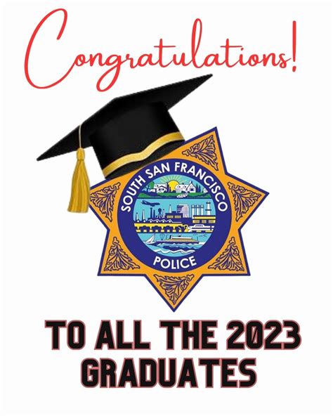 Congrats With South San Francisco Police Department Facebook