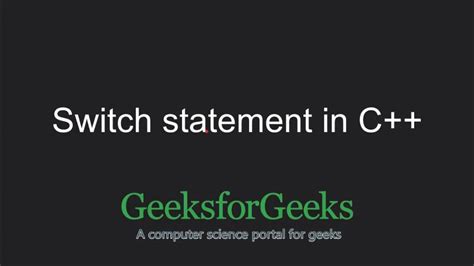 c programming language tutorial switch statement in c