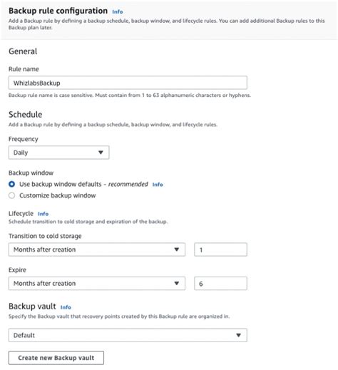 How To Create A Backup Plan Using Aws Backup Service Whizlabs Blog