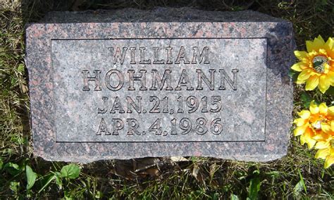 William Henry Hohmann 1915 1986 Find A Grave Memorial