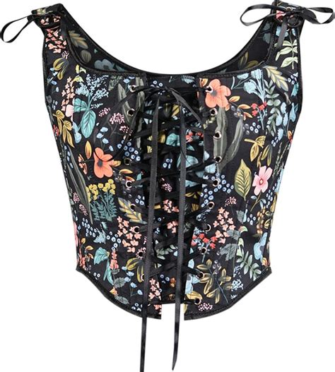 Connon Cross Dressing Breast Women Sexy Bustier Corset Top Zipper