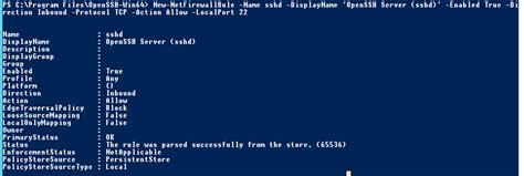 Installing OpenSSH Windows