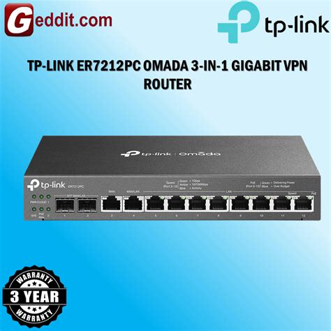 TP LINK OMADA GIGABIT VPN ROUTER WITH PoE PORTS AND CONTROLLER ABILITY POE W ETHERNET