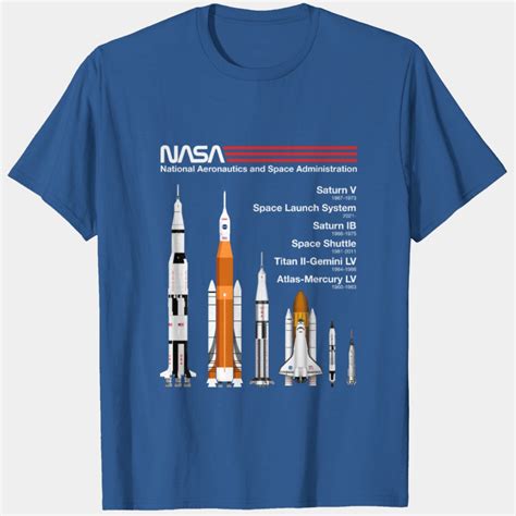 Nasa Rockets Saturn V Sls Saturn Ib Space Shu T Shirt Sold By