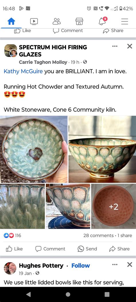 Pin By Dorothy Hughes On Glazing With Running Hot Chowder In 2024 Glazes For Pottery Spectrum