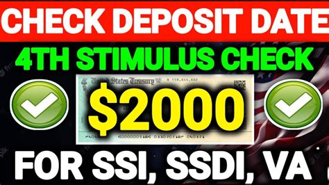 2000 Checks Will Be Deposited Soon For Ssi Ssdi Va Check Deposit