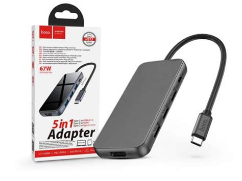 HOCO USB Type C elosztó HUB xUSB HDMI Type C PD HOCO HB Type C to in