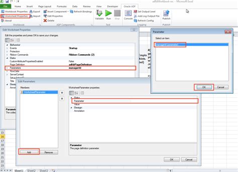 How To Pass A Parameter To ADF Desktop Integration ADFDI Excel