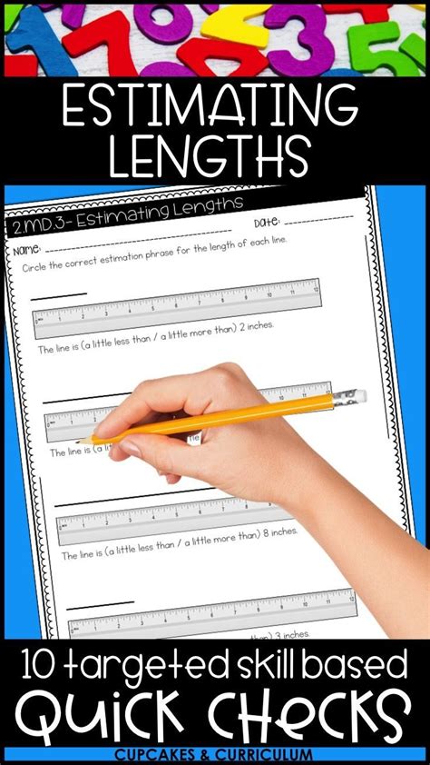 Estimating Lengths 2nd Grade Worksheet