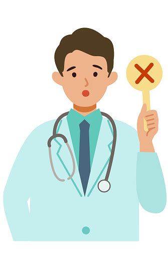 실험복을 입은 의사 남자 헬스케어 Conceptman 만화 캐릭터입니다 사람들은 프로필 아바타 및 아이콘에 얼굴을 맞춥니다 경고 표정을 짓고 있는 남자의 이미지를