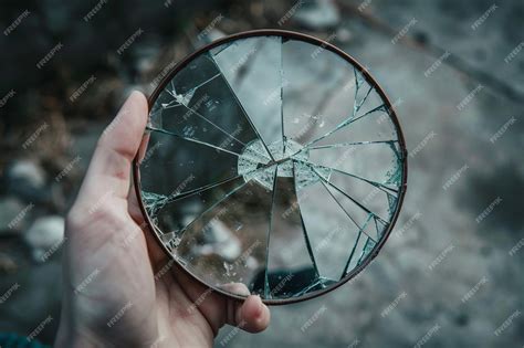 Premium Photo A Hand Holding A Broken Glass Generative Ai