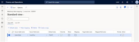 Webshop Data Mapping