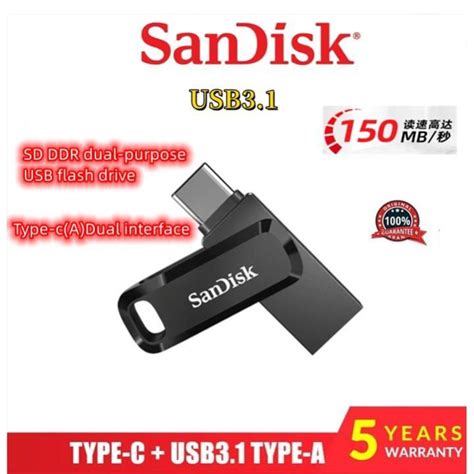 Sandisk Ultra Dual Drive Go Type C Otg Usb Sd Ddr Flash Drive Mb S Gb Gb Gb Gb
