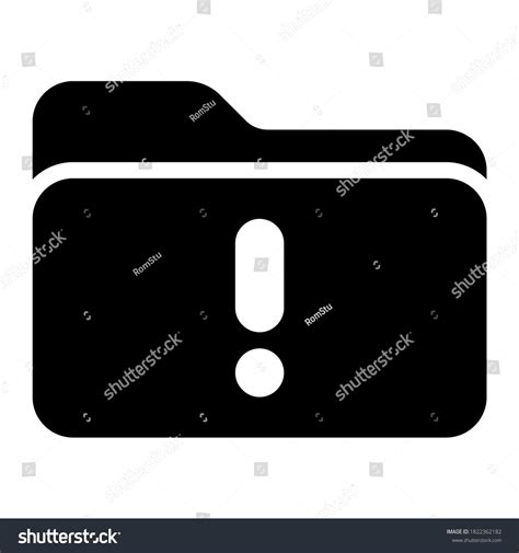 Report Folder Icon Glyph Style Suitable Stock Vector Royalty Free