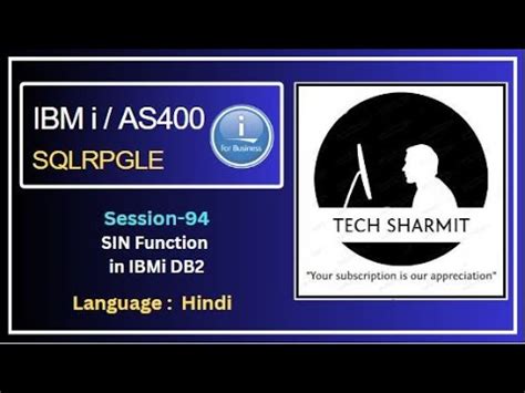 Sin Function In Db2 Sql SQLRPGLE Ibmi Training Sqlrpgle As400