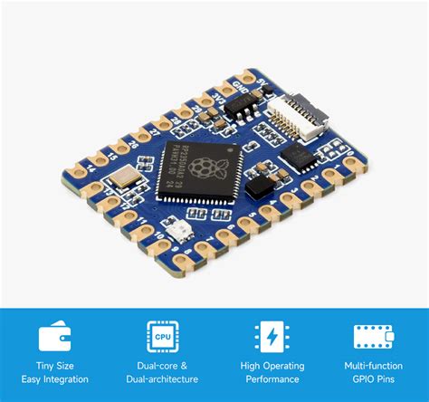 rp2350 tiny razvojna ploča dual core and dual architecture malina314