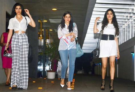 Sridevi Spotted With Daughters Jhanvi And Khushi Kapoor