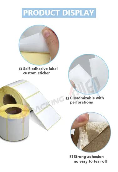 Manufacturer Label Printer Sticker Thermal Labels 58x30mm Barcode Label Roll Versatile