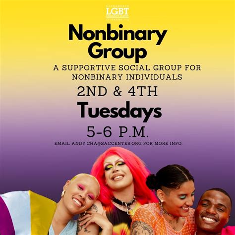 Nonbinary Group Sacramento Lgbt Community Center