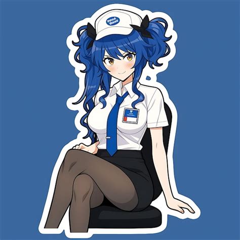 Premium Ai Image Sticker Anime Girl Cute Chubby Cartoon With Bold