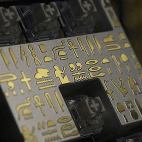 Helix Lab Aaru Divine Egyptian Hieroglyphic Relievo Tkl Keyboard Kit
