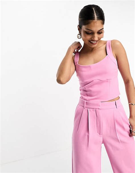 Abercrombie And Fitch Top Corset Densemble Rose Asos