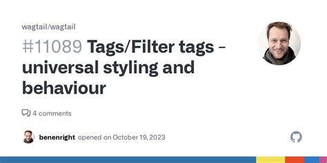 Tagsfilter Tags Universal Styling And Behaviour · Issue 11089