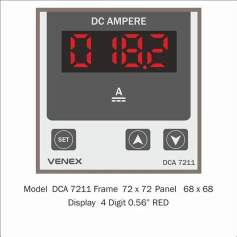 Venex Single Dc Ampere Indicator For Industrial At ₹ 1220 In Ahmedabad