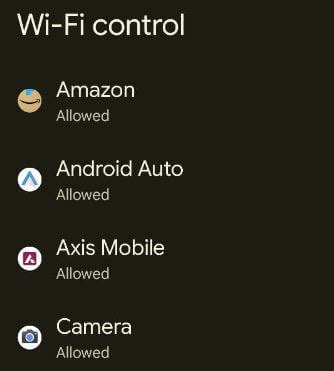 How To Disable App To Control Wi Fi In Android P