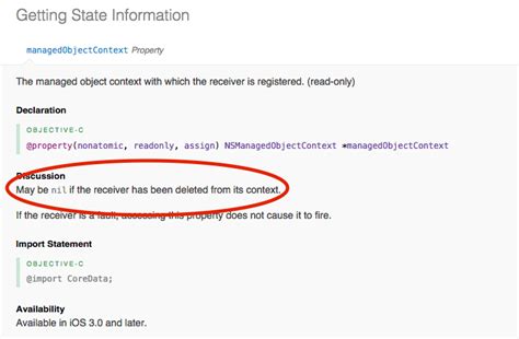 Ios Is There A Way To Check Whether Nsmanagedobject Is Freed Or Not
