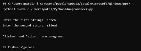 Python Program To Check If Two Strings Are Anagrams Coding Connect