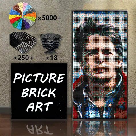Lego Mosaic Marty Mcfly 48x96
