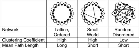 Lattice Random And Small World Networks Download Scientific Diagram