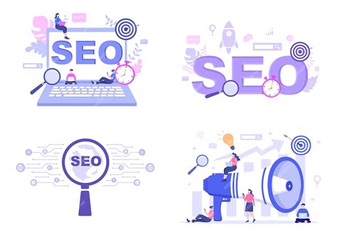 Premium Vector Seo Engine Optimization Illustration