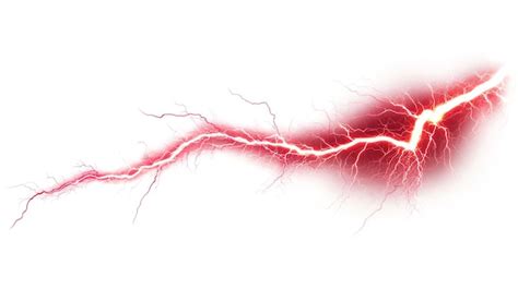 Red Lightning Realistic Premium Ai Generated Image