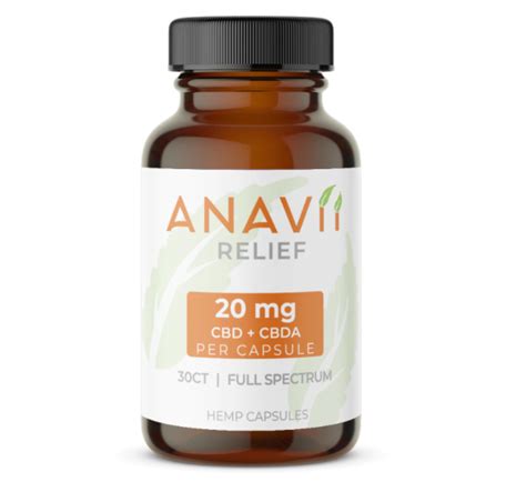 Hemp Extract Capsules Cbda Anavii Caitcurleyshop