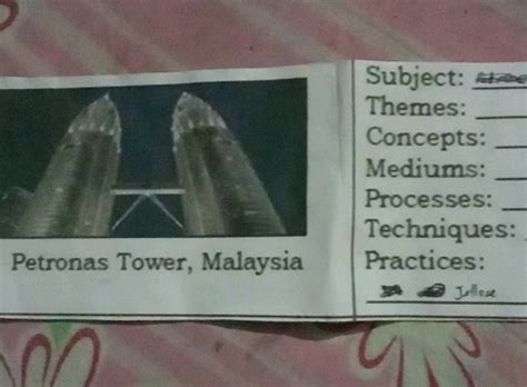 Subject Themes Concepts Mediums Processes Studyx